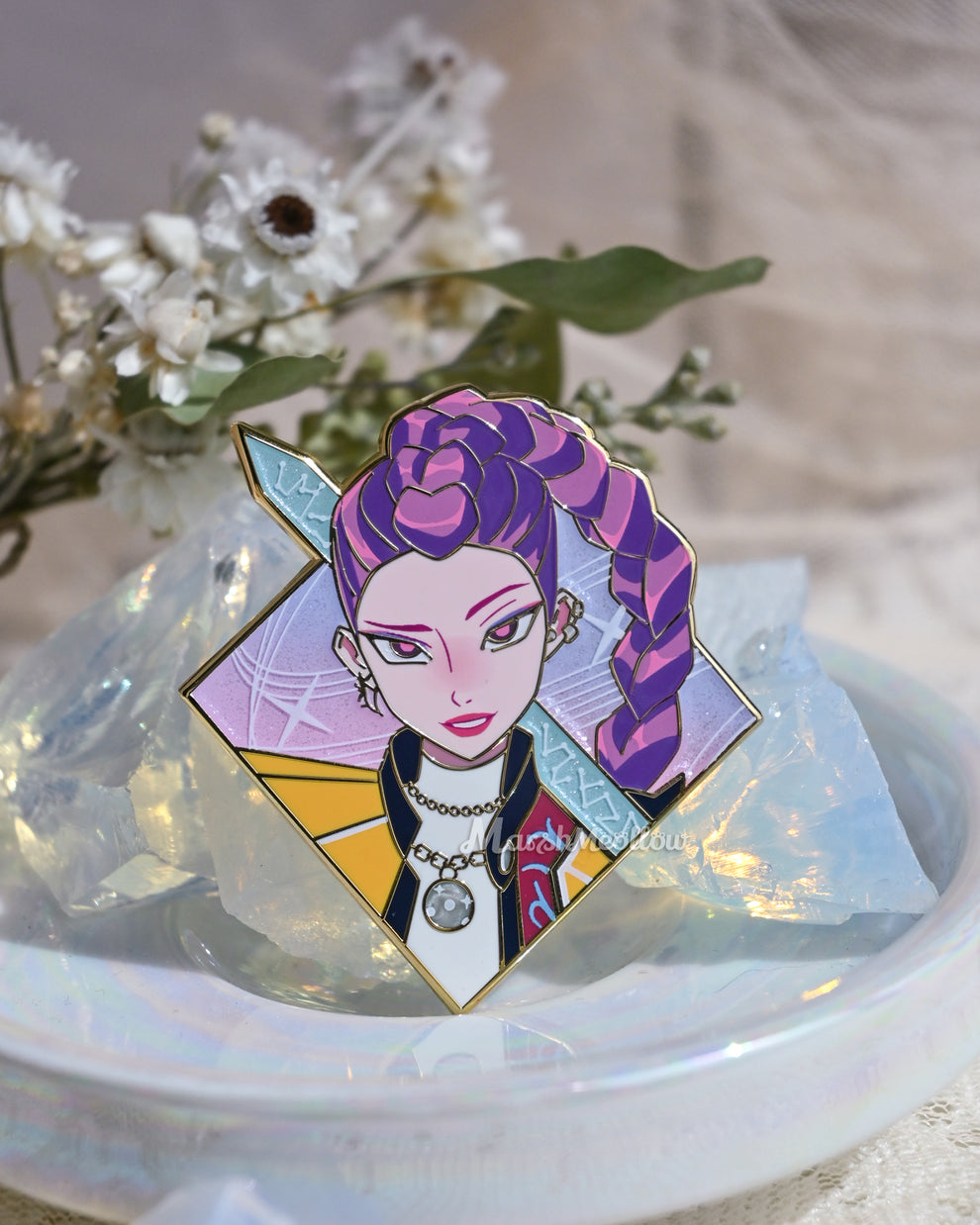 Kpop Demon Hunter Huntrix Enamel Pin – Marshmeollow