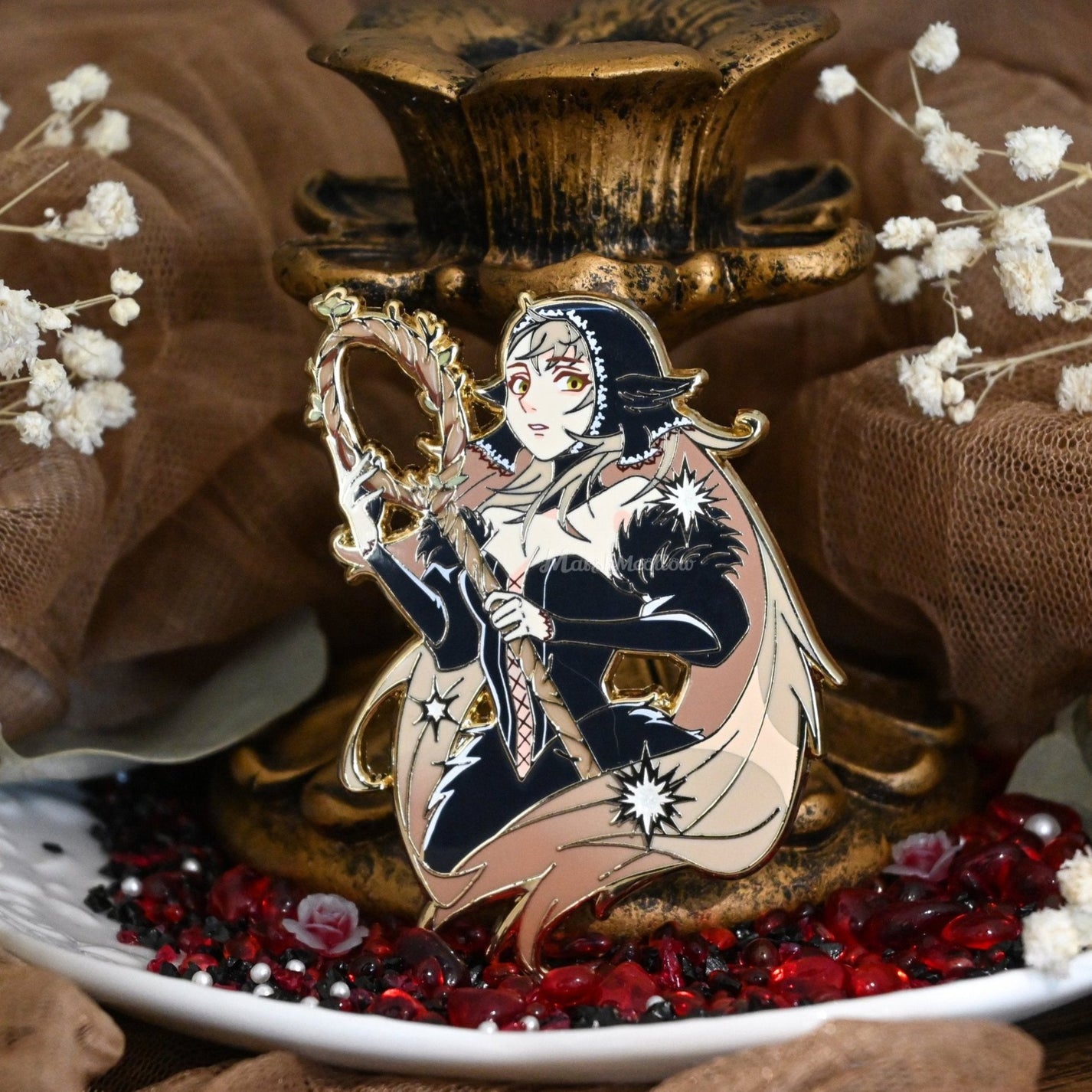Dungeon Meshi Marcille Enamel Pin – Marshmeollow