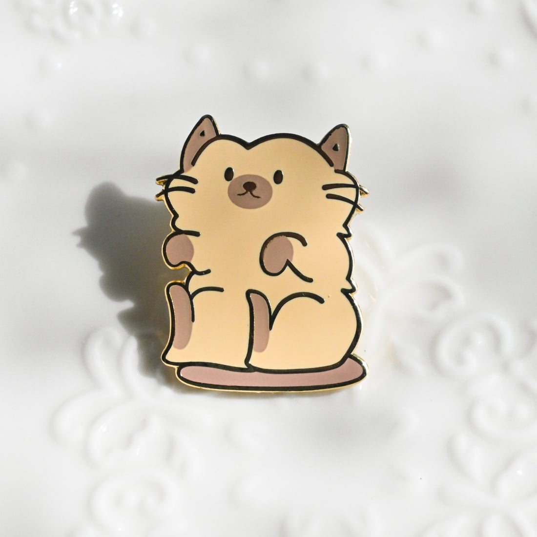 Siamese Cat Enamel Pin – Marshmeollow